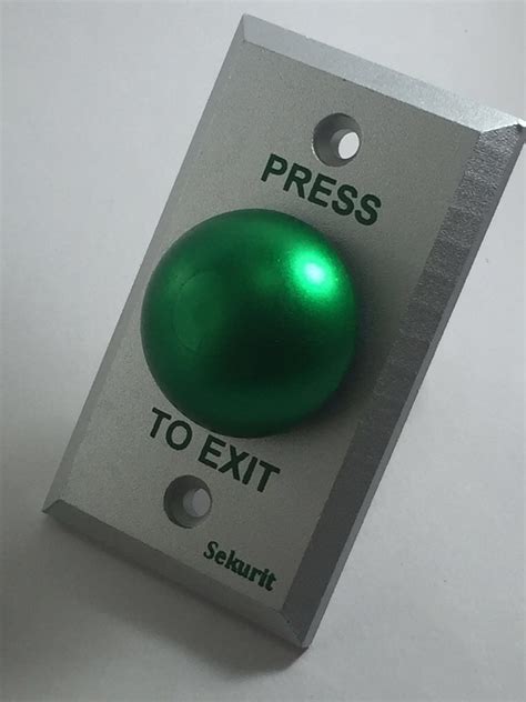Green Aluminum Body Exit Button SEK 900 Mushroom Green SPDT 3 Pins Push Button At Rs 585 Piece