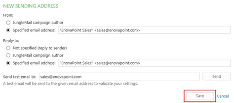 configuring sending accounts junglemail 365 documentation