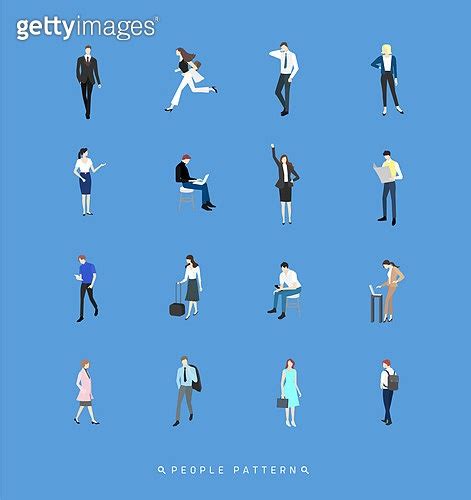 사람 패턴 아이콘 아이콘세트 아이콘 비즈니스 비즈니스맨 비즈니스우먼 화이트칼라 전문직 이미지 Jv11123523 게티이미지뱅크