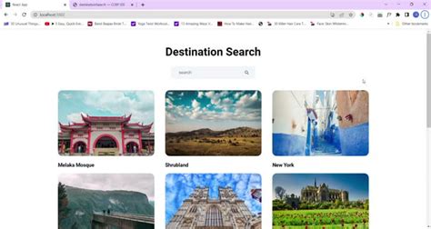 Kavya Sri Kalepu On Linkedin Reactjs Destinationsearch Webdevelopment Travelapp Reactjs