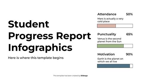 Student Progress Report Infographics Template