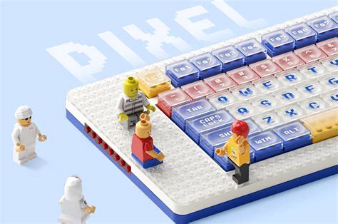 melgeek pixel lets you customize your keyboard using lego like bricks