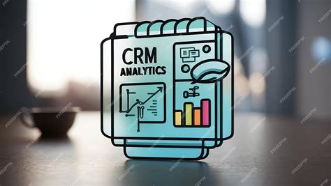 3d Flat Icon Crm Data Analytics Symbol For Infographics Doodle Line Cartoon Style With Copy