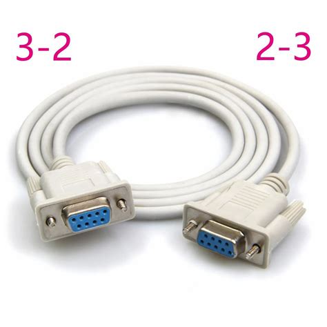 DB9 Serial Female To Female Rs232 Rs 232 Com 2 3 3 2 Cross Wire Cable