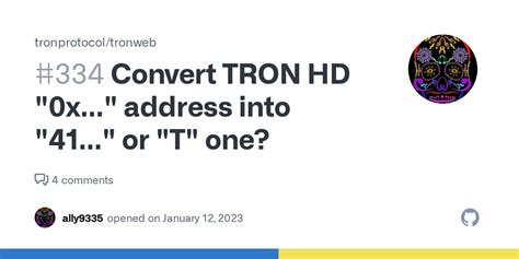 convert tron hd 0x address into 41 or t one · issue 334