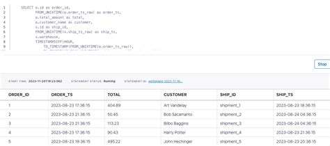 How To Join Two Streams Of Data With Flink Sql