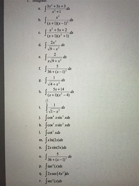 solved integrate integral 3x 2 3x 3 x 2 1 dx