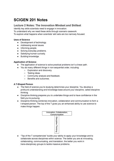 scigen 201 partial notes of semester 1 2022 the notes for lectures 2