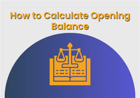 How To Calculate Opening Balance Accountancy Net