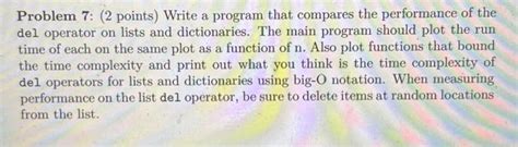 Solved Problem 7 2 Points Write A Program That Compares