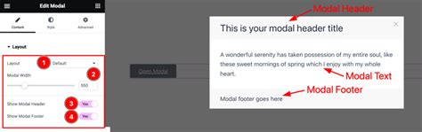How To Use Modal Widget By Element Pack Pro