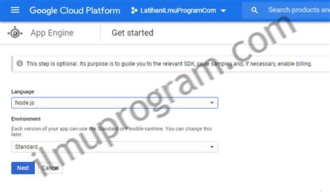 Membuat Program Node Js Hello World Menggunakan Google App Engine Cloud ILMUPROGRAM