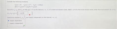 Solved Consider the following functions. | Chegg.com