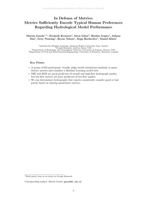 Pdf In Defense Of Metrics Metrics Sufficiently Encode Typical Human