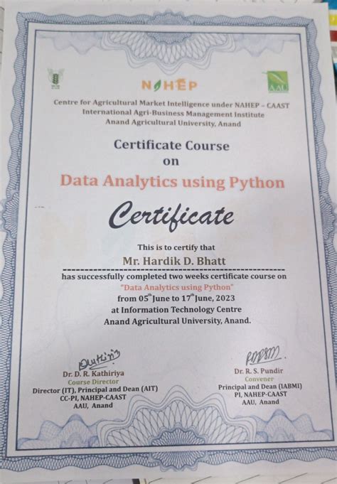 Hardik Bhatt On Linkedin Dataanalytics Pythonprogramming