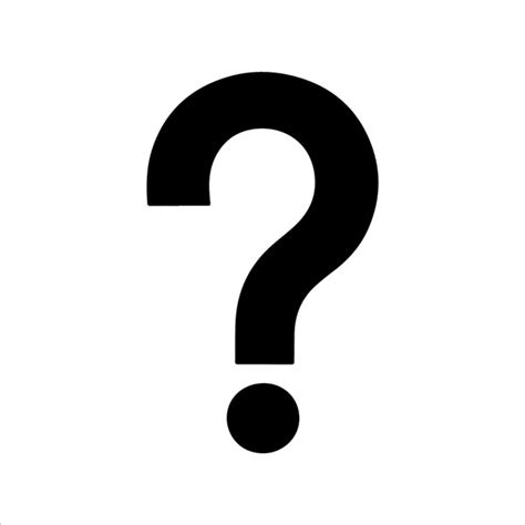 Question Clip Art Black And White
