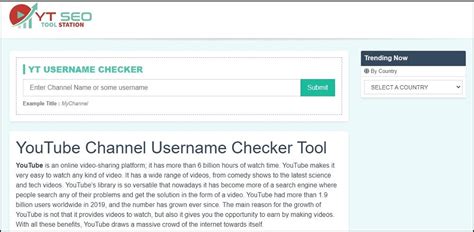 10 Best Youtube Username Checkers Of 2023 Availability Search