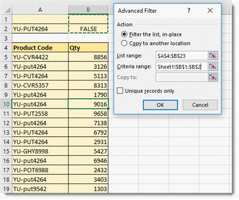 Perform A Case Sensitive Filter In Excel