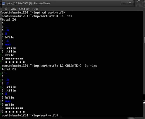 linux how can i make “ls” show dotfiles first and preserve unicode