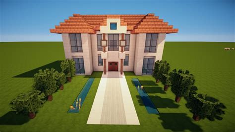 Minecraft Villa Herrenhaus Bauen Tutorial Haus 107 Youtube