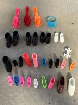 Vintage Lot Ken Barbie Doll Shoes Accessories Four Complete Pair Ken Ebay