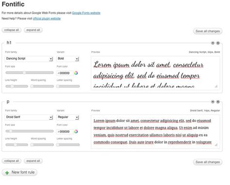 7 wordpress plugins for font replacement designer