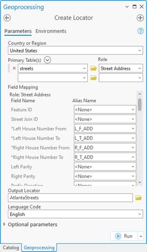 Create A Locator—arcgis Pro Documentation