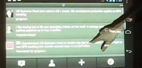 Giant Android Wall Display Via Galaxy Nexus Kinect And A Projector