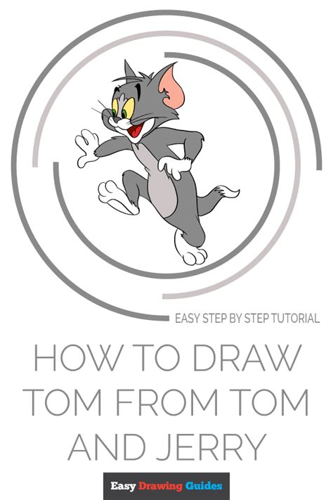 How To Draw Tom From Tom And Jerry Really Easy Drawing Tutorial