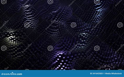 Abstract Loopable Animation With Slowly Flowing Waves Of Particles
