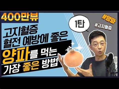 고지혈증 혈전 예방에 좋은 양파를 먹는 가장 좋은 방법 양파1탄