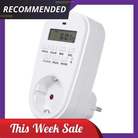 Digital Timer Switch Socket With Lcd Display Plug In Programmable Time Controller Intelligent