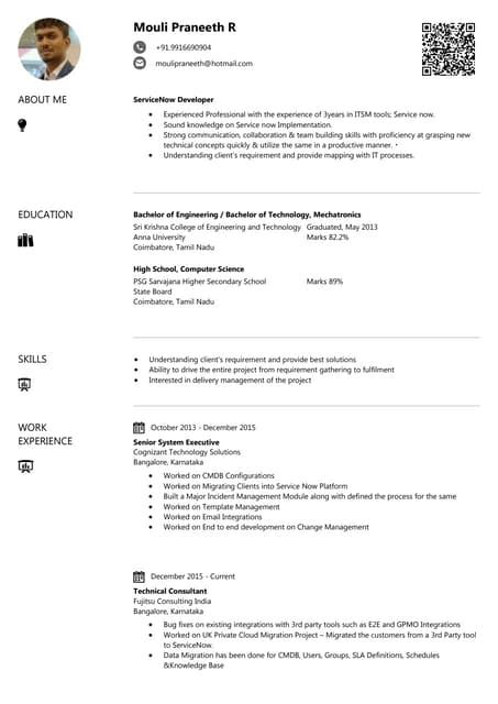 Servicenow Developer Profile Pdf