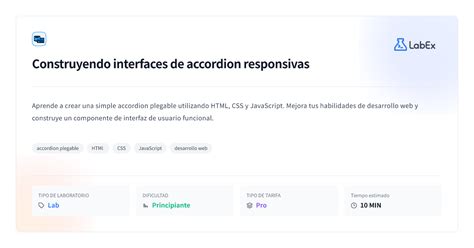 Construir Una Accordion Plegable Responsiva Html Css Javascript Labex