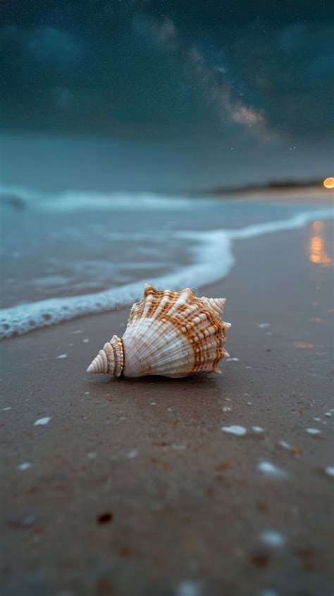 Seashell Treasure Smooth Conch Ocean Breeze Coastal Elegance