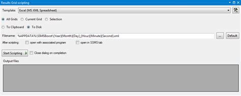 Results Grid Scripter Flexible Template Based Results Grid Scripting