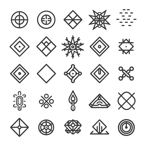 Premium Vector Collection Of Abstract Geometric Shapes And Symbols