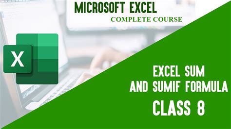 Microsoft Excel Hindi Urdu Tutorials Use Of Sum Formula In Ms Excel Class 8 Technical Buddy