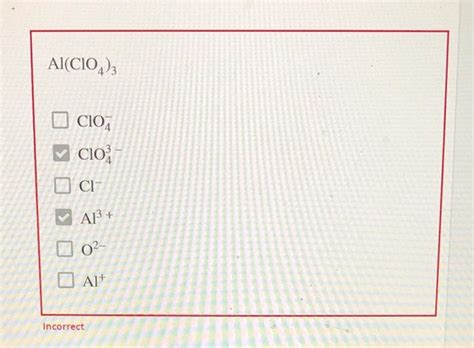 Solved Al ClO ClO ClO Cl Al O Al Chegg Com
