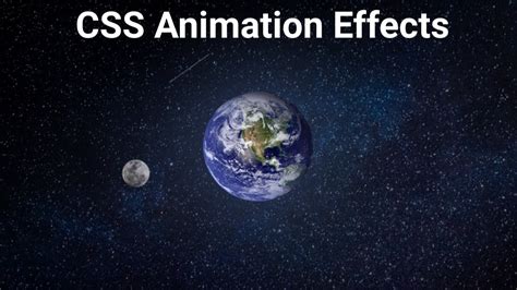 Moon Revolving Around The Earth Animation Pure Css Animation Youtube