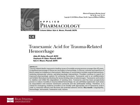 Presacral Venous Plexus Bleeding In Patients With Pelvic Fractures Ppt
