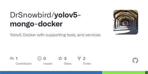 github drsnowbird yolov5 mongo docker yolov5 docker with supporting