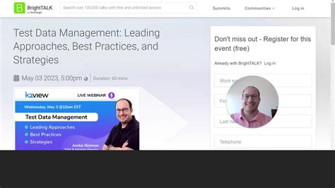 K2view On Linkedin Webinar Testdatamanagement Testdata
