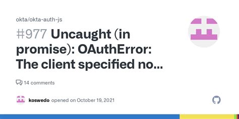 Uncaught In Promise Oautherror The Client Specified Not To Prompt