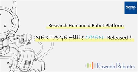 The Research Humanoid Robot Platform “nextage Fillie Open” Released カワダロボティクス株式会社｜kti 川田グループ