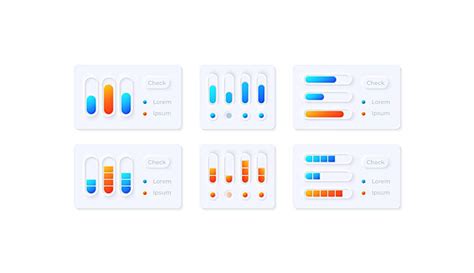 Setting Adjustments Ui Elements Kit Responsive Illustration Form Vector