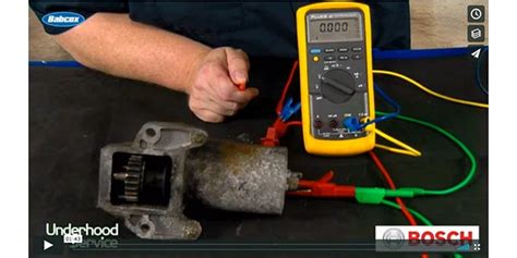 Video Diagnosing The Starter With A Voltage Drop Test