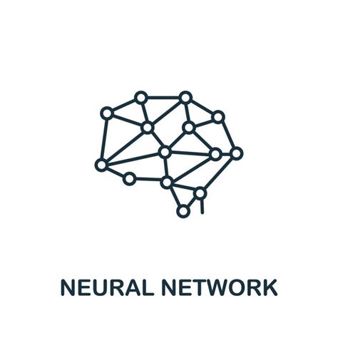 Artificial Neural Model Icon Free Stock Vectors