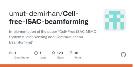 Github Umut Demirhan Cell Free Isac Beamforming Implementation Of
