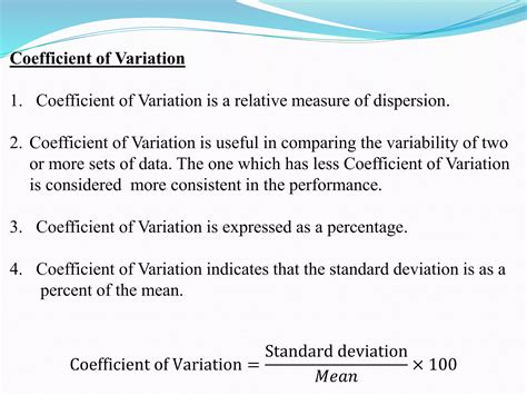 Coefficient Of Variation Pptx